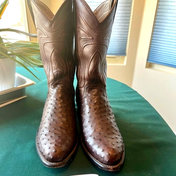 Tecovas | Shoes | Tecovas Wyatt Ostrich Boots In Size 2d | Poshmark